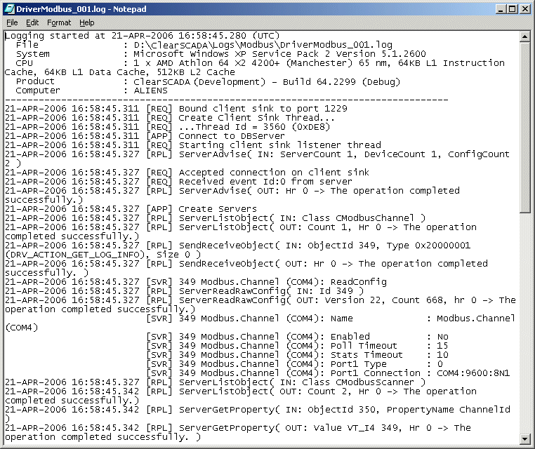 Server Administration Guide - Display a Channel's I/O Log File (Logging and Monitoring)